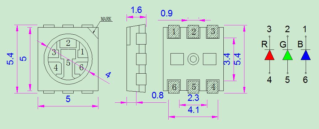 5050 RGB SMD LED mit PLCC6 vom chinesischen Hersteller - LITEKEY